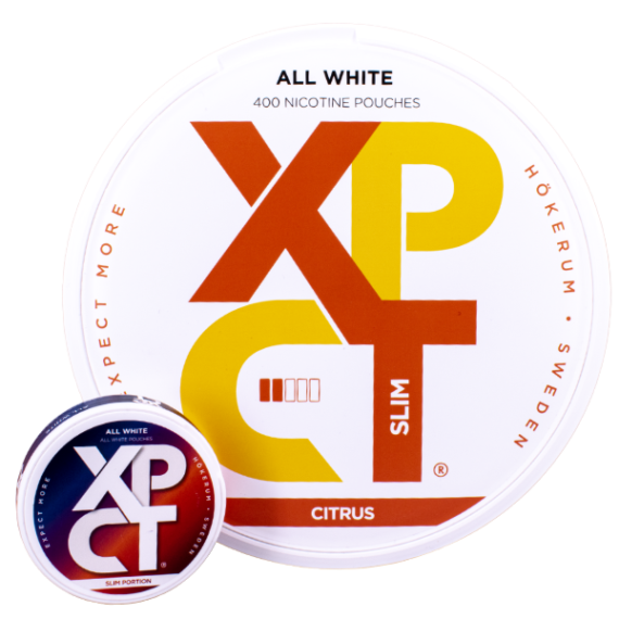 XPCT Citrus Slim All White Mega Dosa | Snusfabriken.com ⭐️