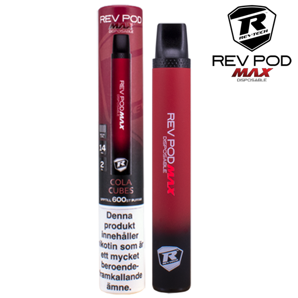 Rev Pod MAX Cola Cubes | Snusfabriken.com ⭐️