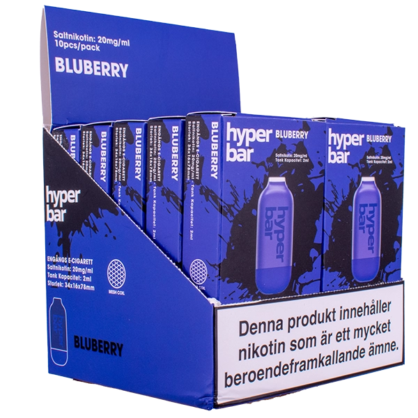 Hyper Bar Mesh Blueberry 20 mg– Upp till 800 Puffar