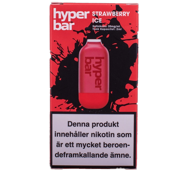 Hyper Bar Mesh Strawberry Ice 20 mg - Snusfabriken.com ⭐️