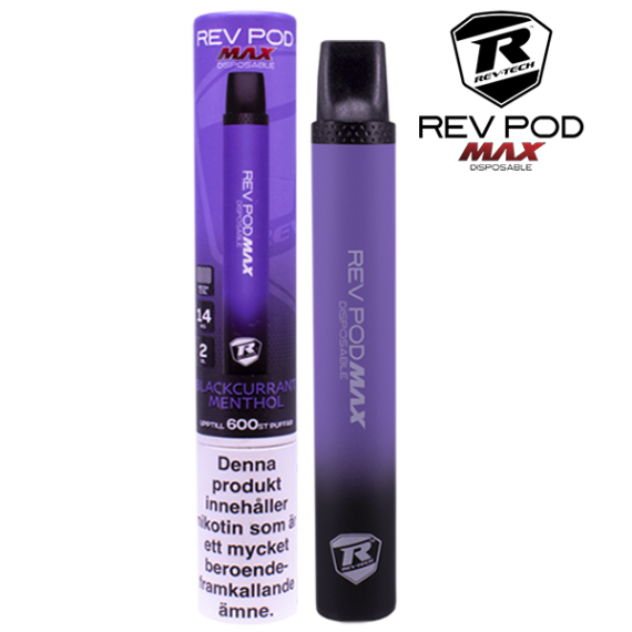 Rev Pod MAX Blackcurrant Menthol | Snusfabriken.com ⭐️