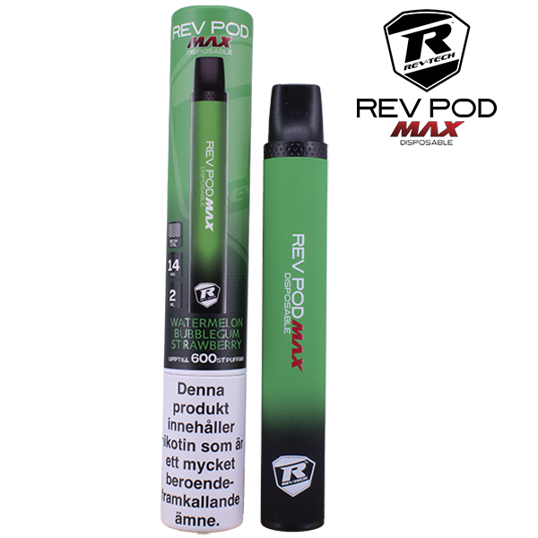 Rev Pod MAX Watermelon Bubblegum Strawberry 14 mg