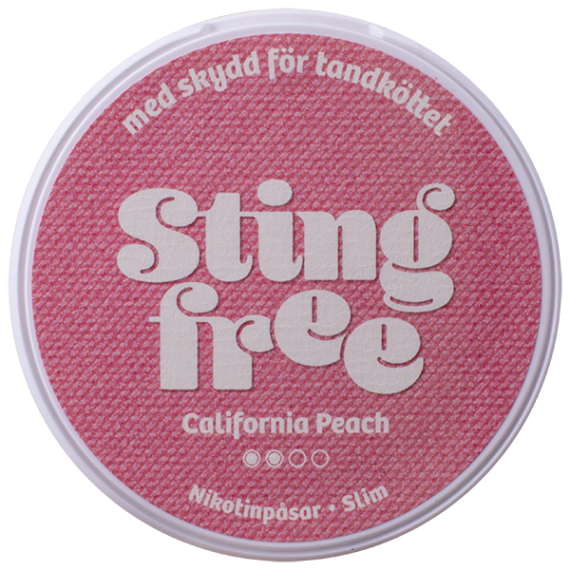Stingfree California Peach | Snusfabriken.com ⭐️