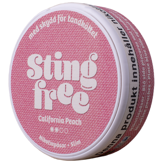 Stingfree California Peach | Snusfabriken.com ⭐️