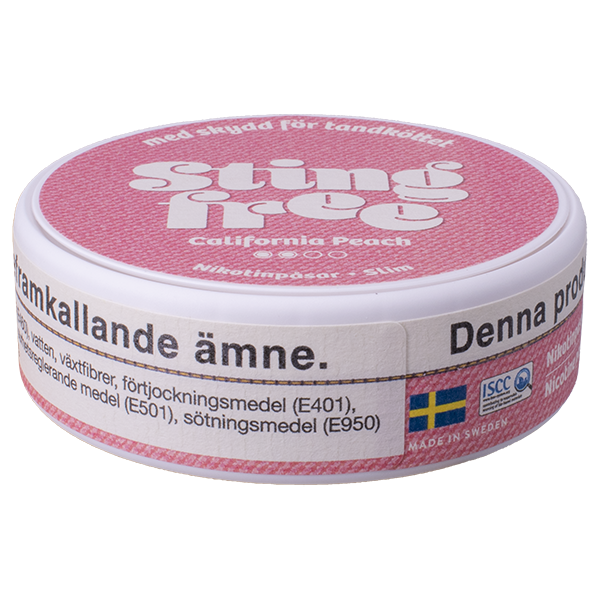 Stingfree California Peach | Snusfabriken.com ⭐️