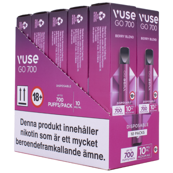Vuse Go 700 Berry Blend 10 mg | Snusfabriken.com ⭐
