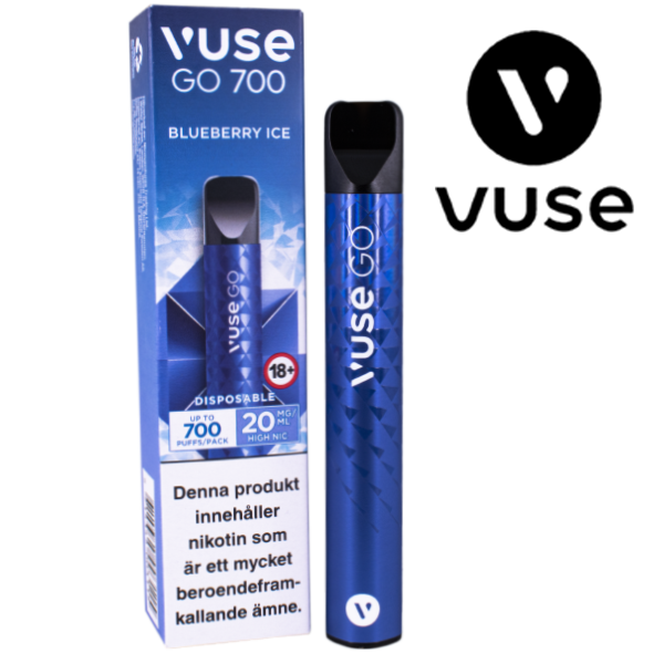 Vuse Go Blueberry Ice 700 - Ingen Underhåll