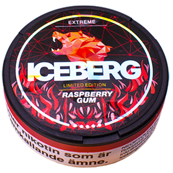 ICEBERG Raspberry Gum Extreme Portion | Köp Fraktfritt ⭐️