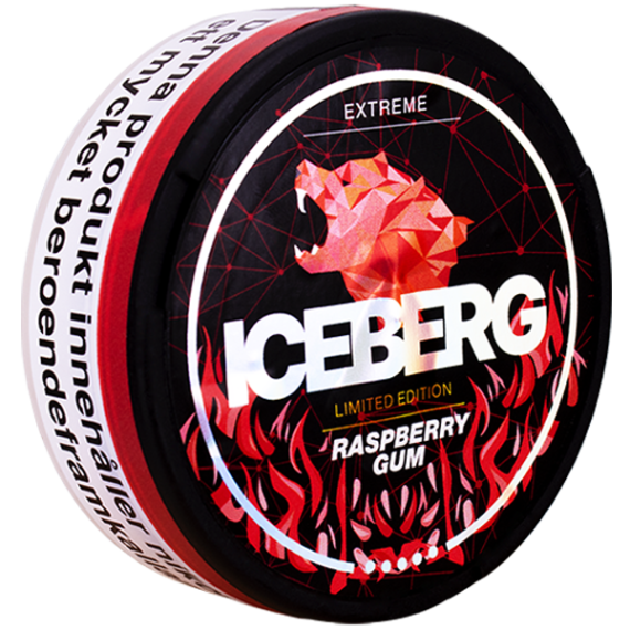 ICEBERG Raspberry Gum Extreme Portion | Köp Fraktfritt ⭐️