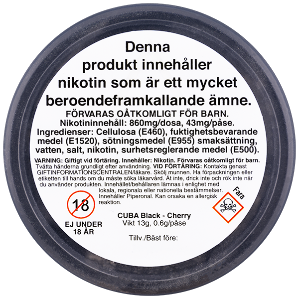 CUBA Cherry Black 43 mg | Köp Fraktfritt ⭐️
