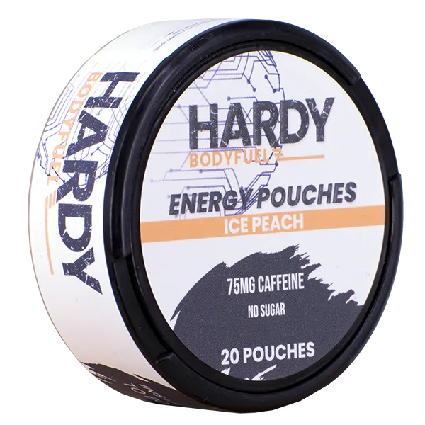 Hardy Ice Peach Energy Pouches | Köp Fraktfritt ⭐️